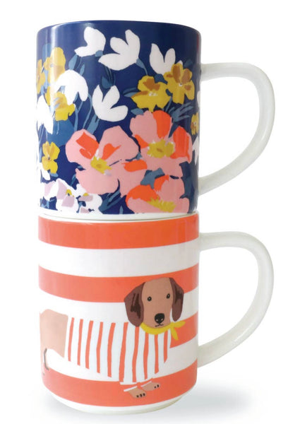 Joules Stackable Mugs - Set Of Two – The Lovely Room